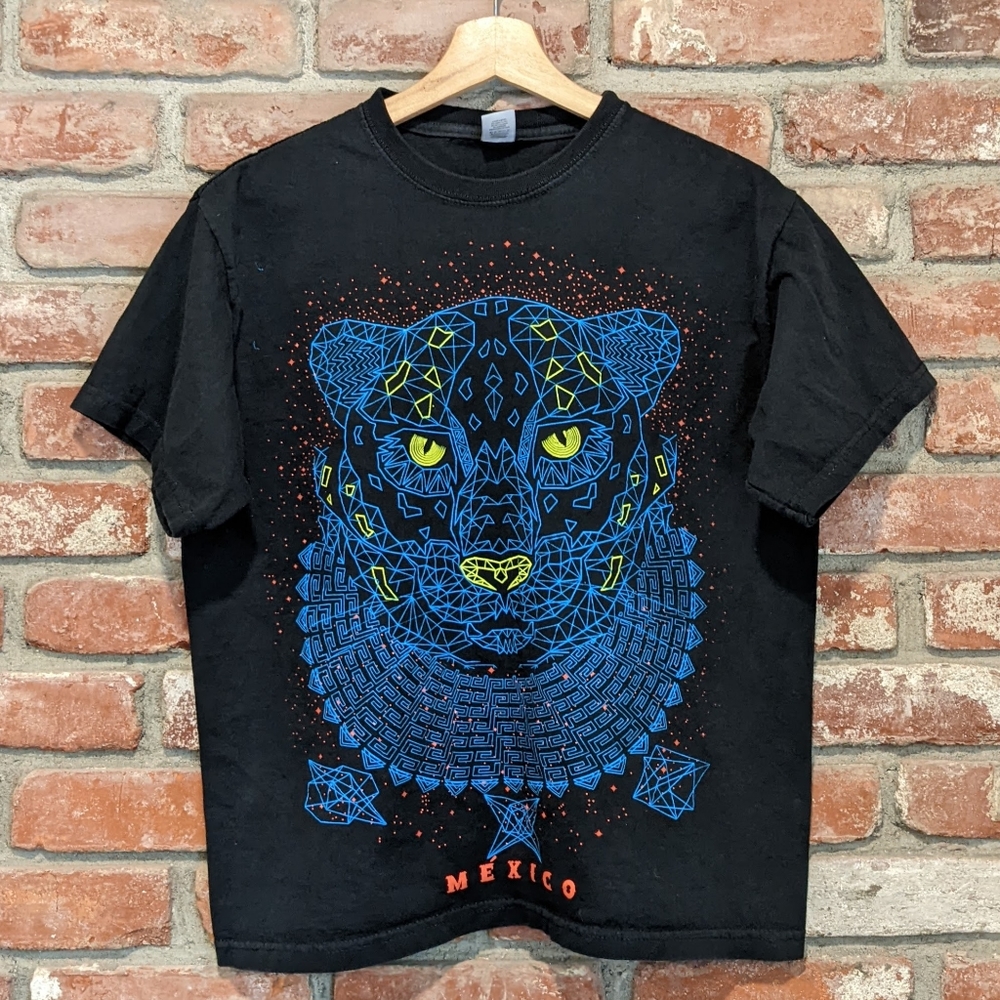 Vintage Mexico Indigenous Jaguar T-Shirt - Gem